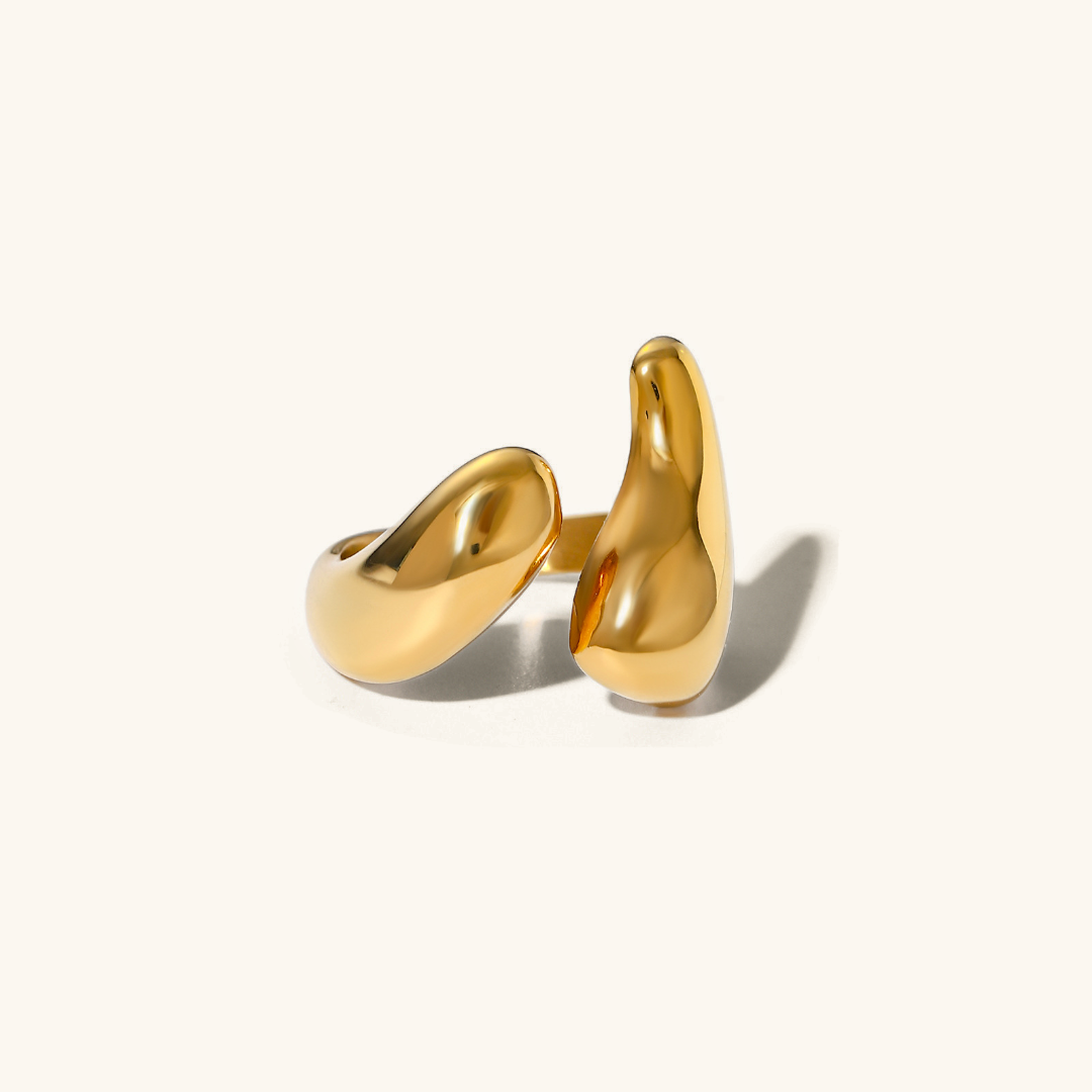 Aura Flow - Sculpted Gold Ring – Classylooker