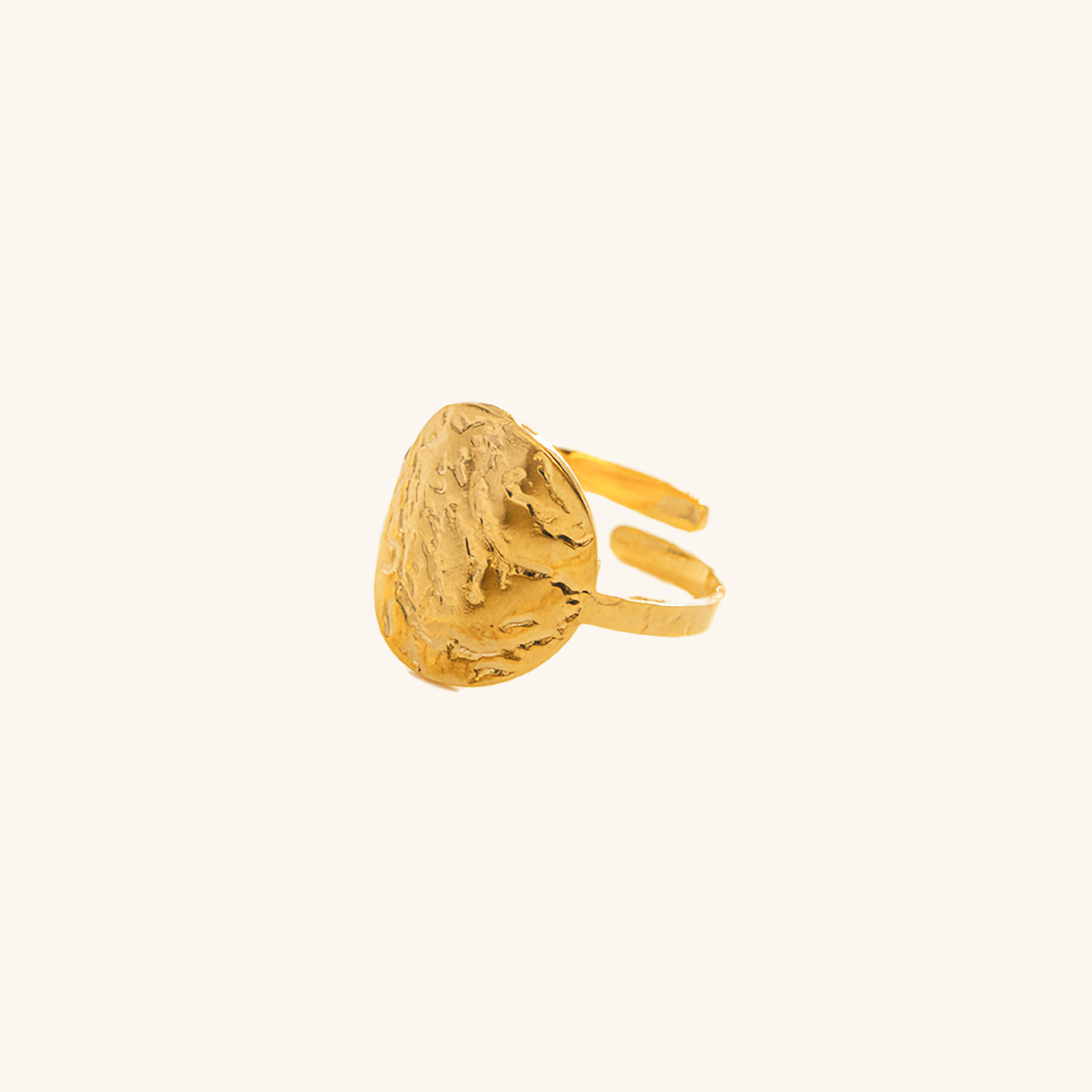 Aurora Textured Gold Ring – Classylooker