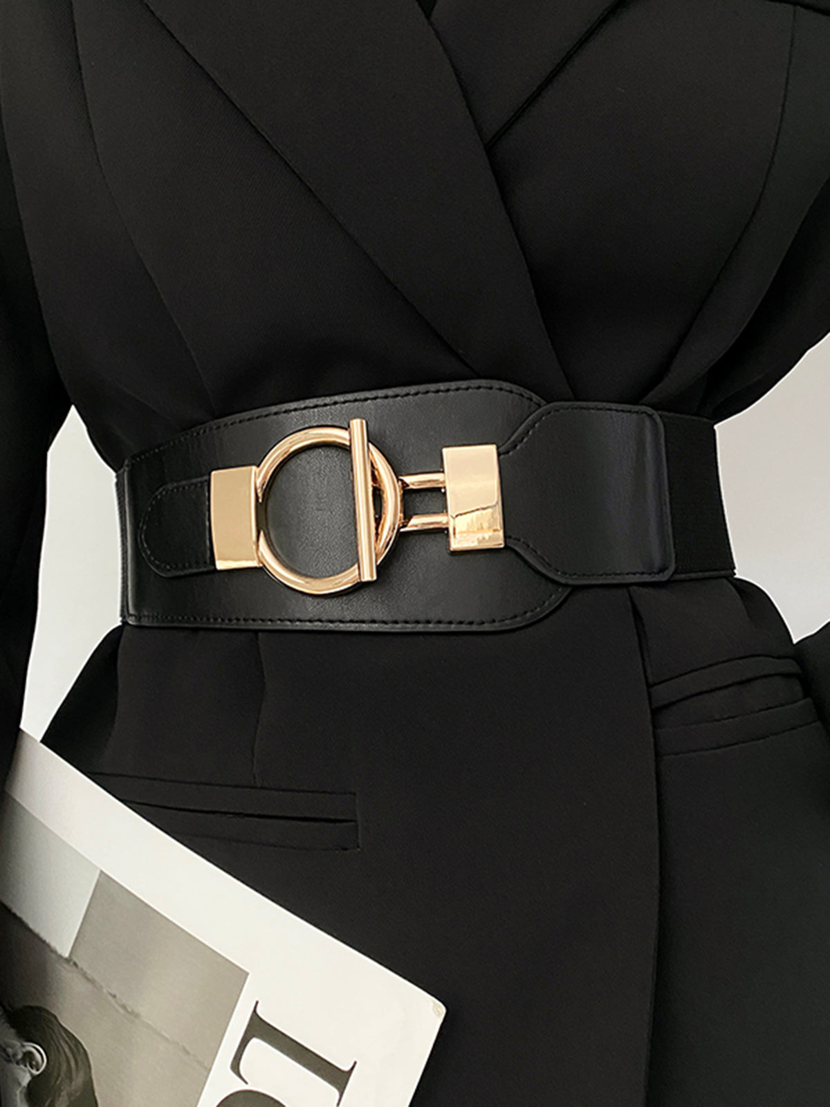 Metal Lariat Elastic Wide Belt – Classylooker