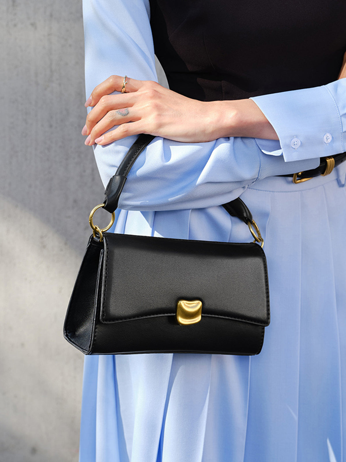 Baguette Flap Armpit Bag – Classylooker