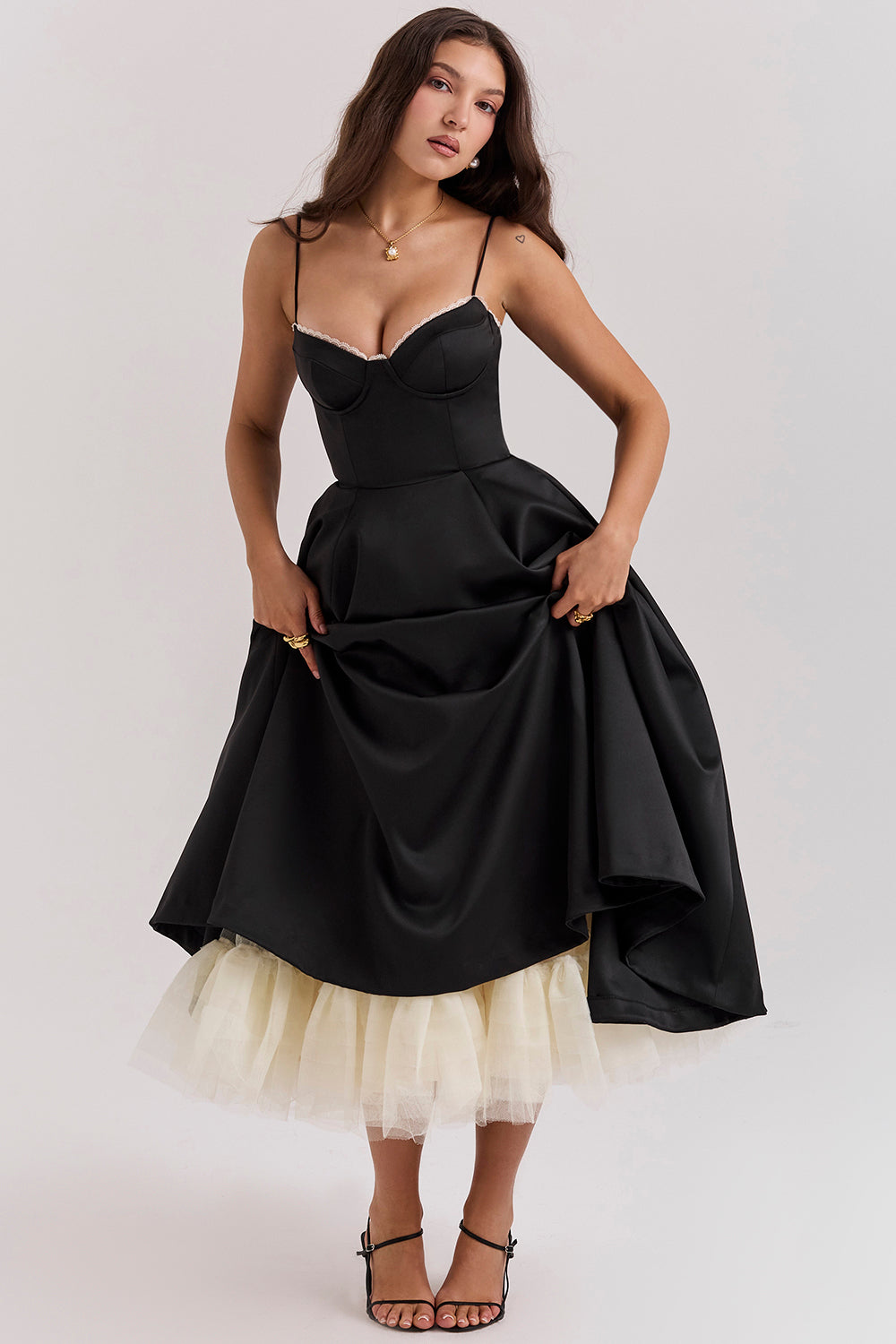 Billy Ballerina Midi Dress - Black – Classylooker