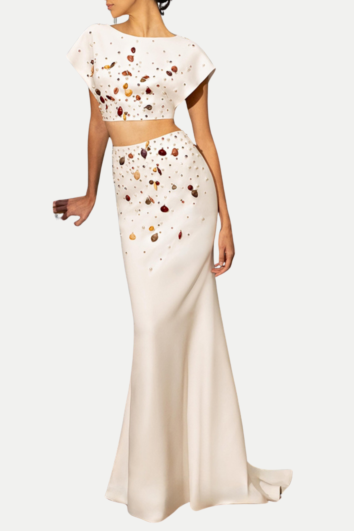 Elgine Shell Embellished Two Piece Set – Classylooker