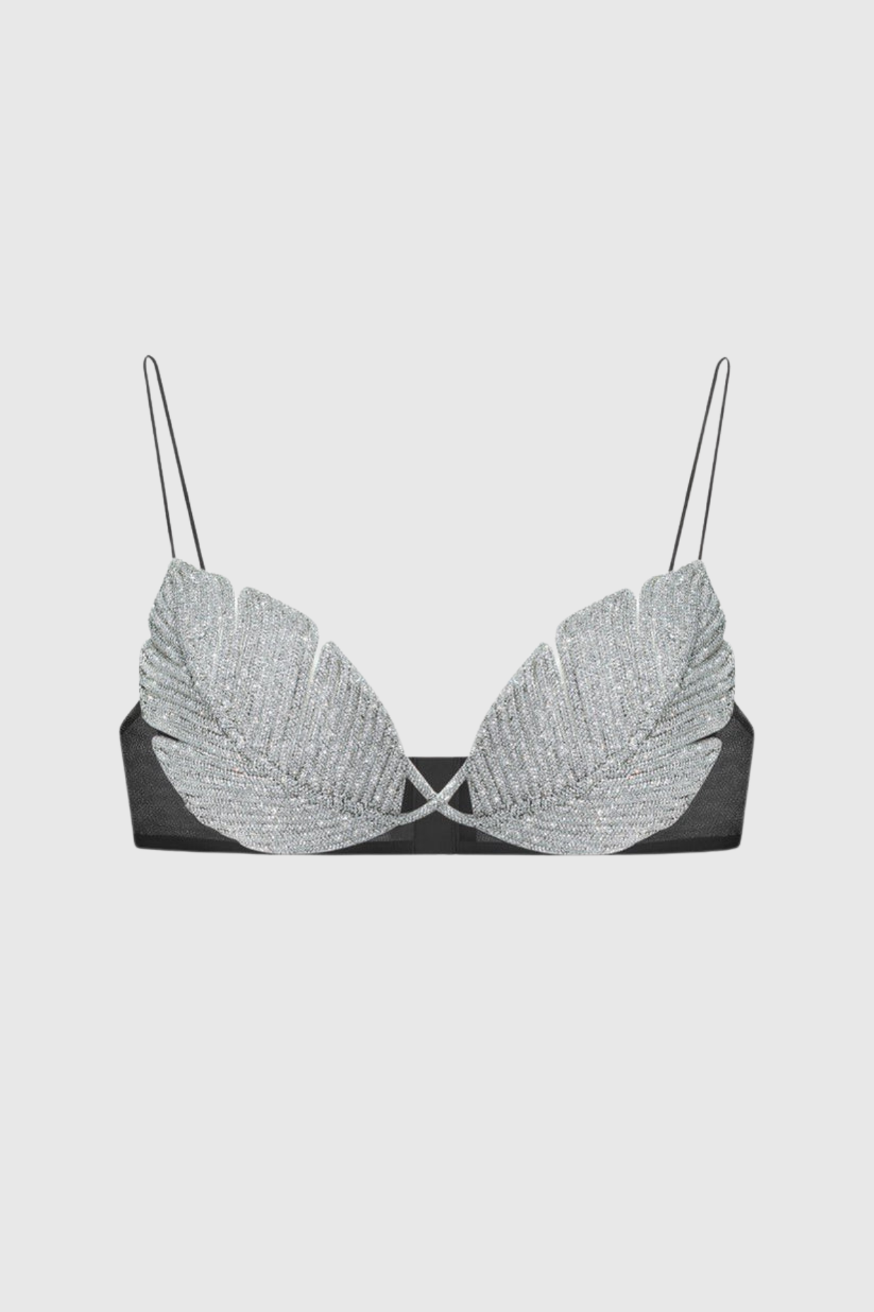 Jackia Leaf Crystal Bralette - Black – Classylooker