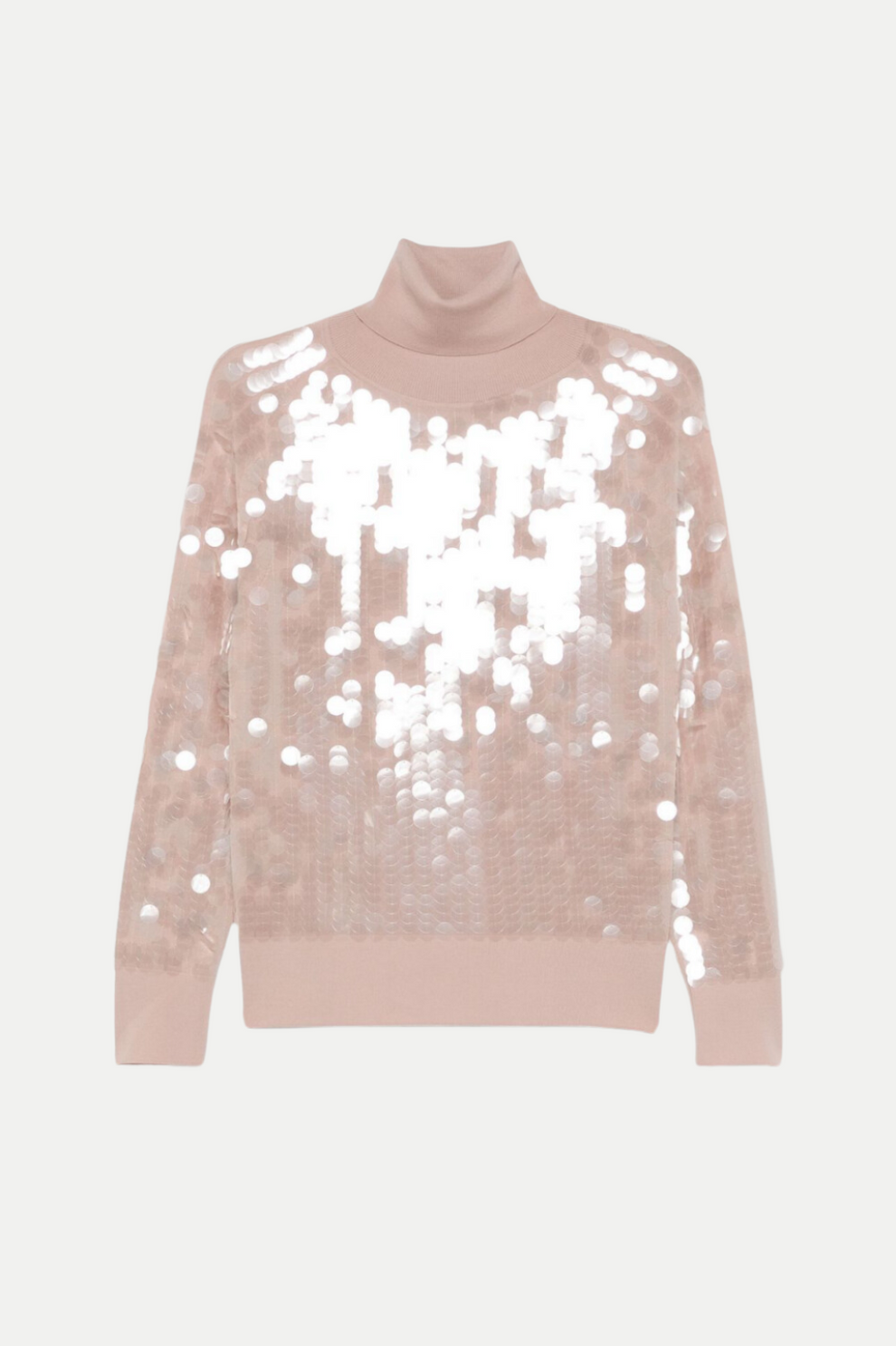 Odetia Sequin Turtleneck Knit Sweater – Classylooker