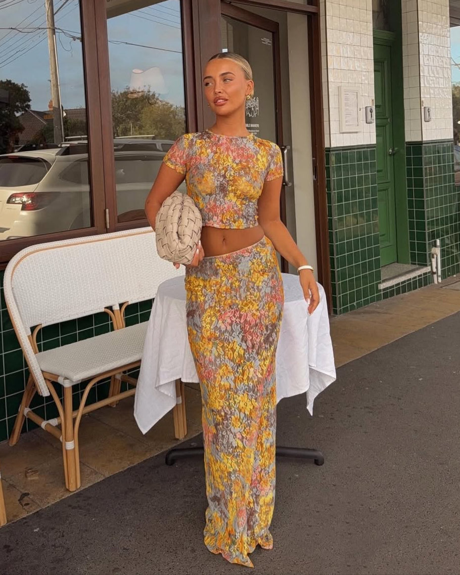 Amaris | Floral Print Two Piece Set – Classylooker